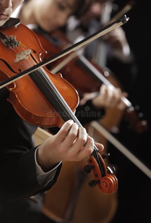 Violinists at concert stock image. Image of skill, instrument - 28933263
