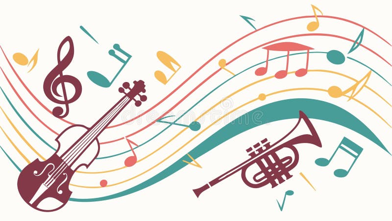 Classical Musical Instruments Full Set of Vector Illustration Stock ...
