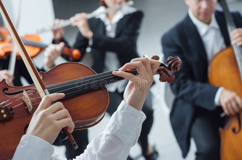 Section Strings Symphonic Orchestra Stock Photos - Free & Royalty-Free ...