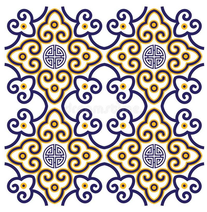 Ancient Traditional Paper Cut Pattern Stock Vector - Illustration of ...