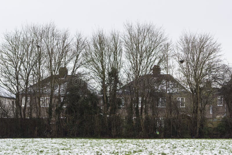 Classical Overcast Scenery of Countryside in England Stock Photo ...