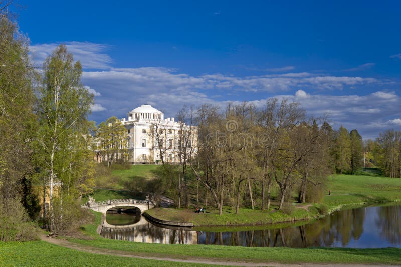 Classical palace view stock photo. Image of trees, building - 29970472