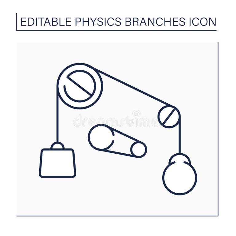Classical Physics Line Icon Stock Vector - Illustration of atom ...