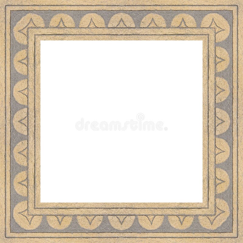 Classical Plaster Frame Against a Wall - Concept with Copy Space Stock ...