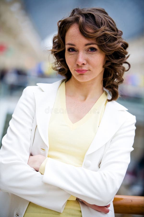 Classical Portrait of Attractive Woman Stock Image - Image of female ...