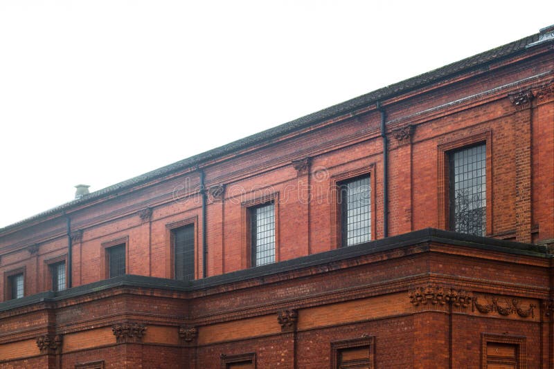 Classical Red Brick Building Architecture Stock Image - Image of ...