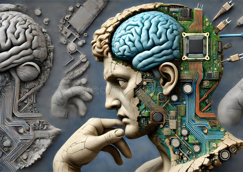 Classical Sculpture Fusion of Brain and Computer - Artificial ...