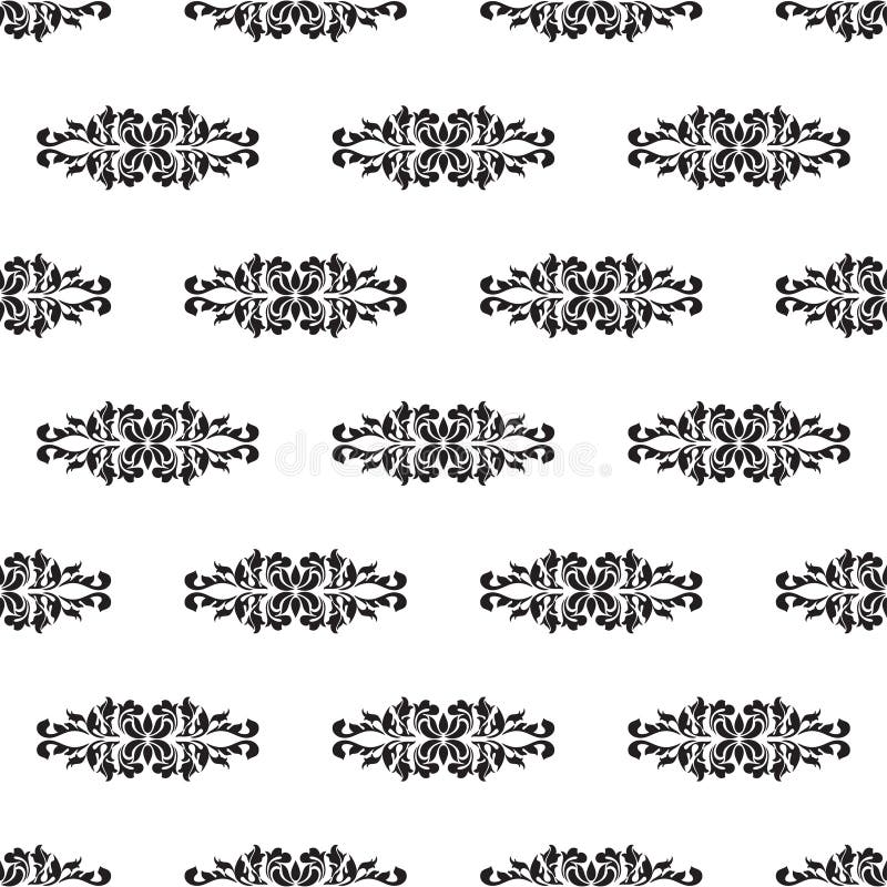 Classical Seamless Pattern with Decoration Floral Tracery Stock Vector ...