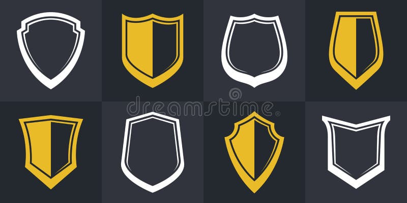Classical Shields Collection Vector Design Elements, Defense and Safety ...