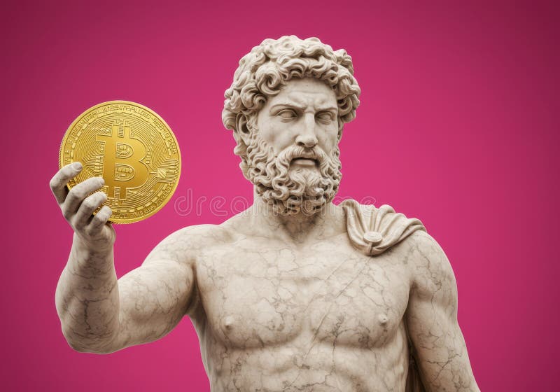 Cryptocurrency Statue Holding Coin Stock Photos - Free & Royalty-Free ...