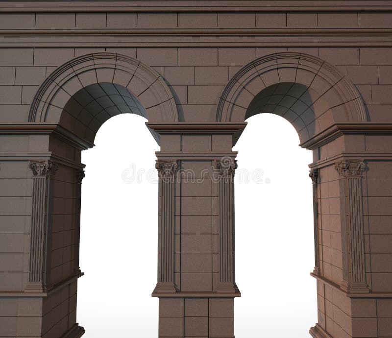 Classical stone arch stock illustration. Illustration of decoration ...
