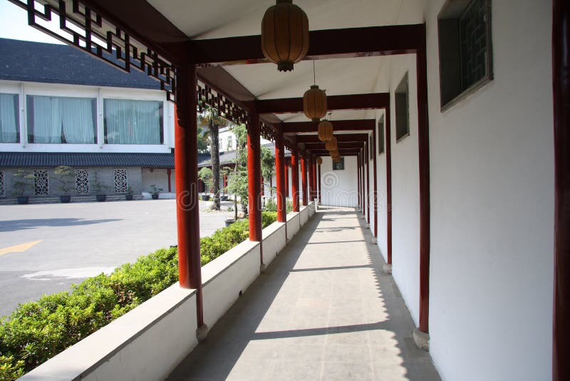 Classical-style corridor stock photo. Image of east, china - 11527394
