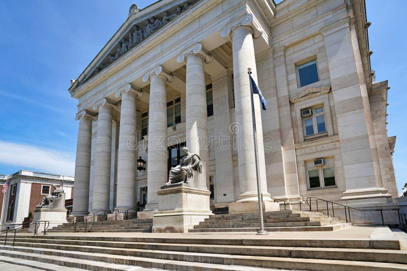 Classical Style Courthouse Building Stock Image - Image of steps ...