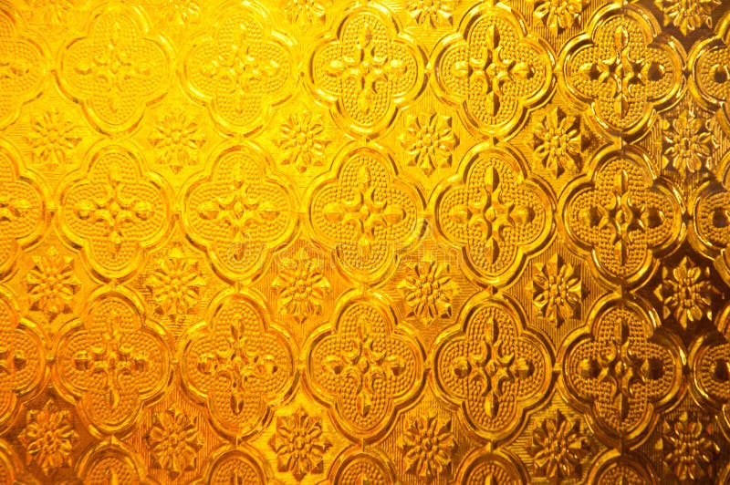 Classical Traditional Thai Style Abstract Pattern of Flowers on the ...