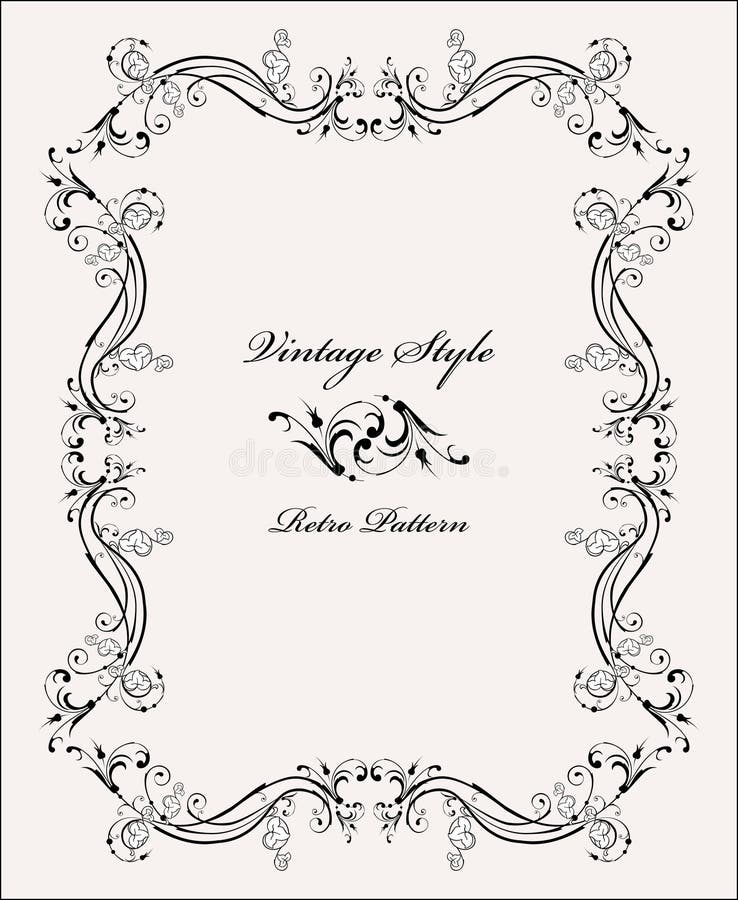 Classical vignette stock vector. Illustration of deco - 10025002