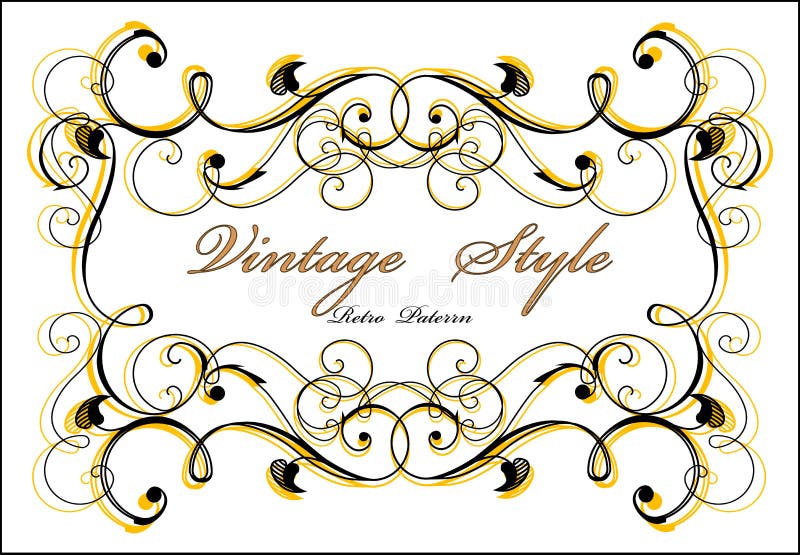 Classical vignette stock vector. Illustration of deco - 10025002