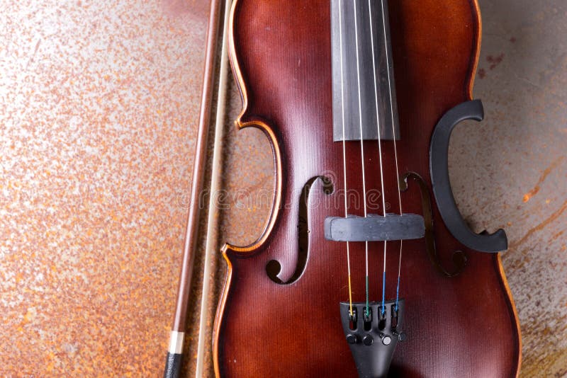 Scroll of the Classical Violin on Music Notes Stock Photo - Image of ...