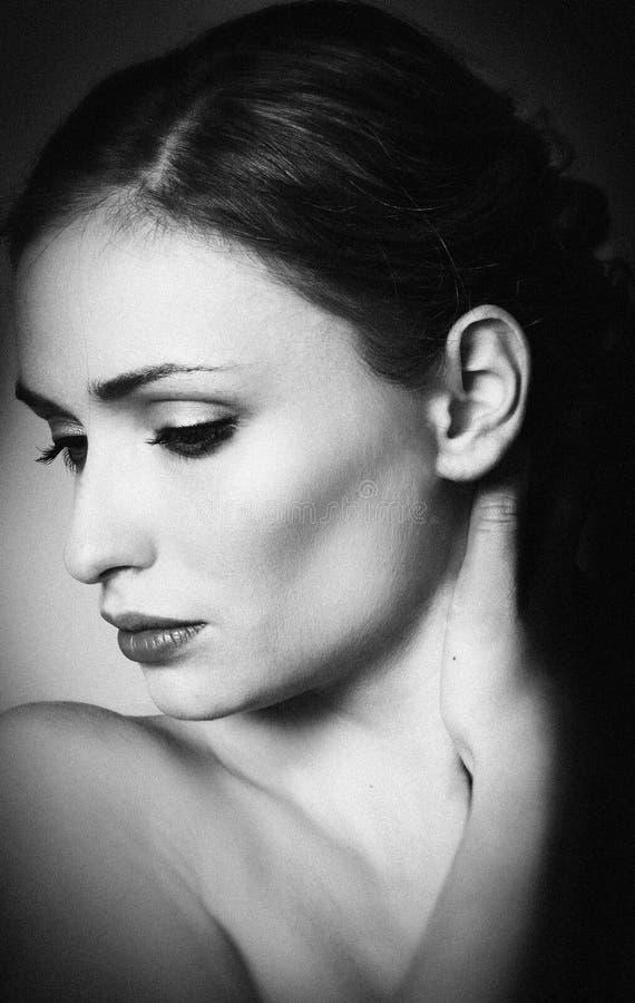 Classical woman portrait stock image. Image of model - 33322085