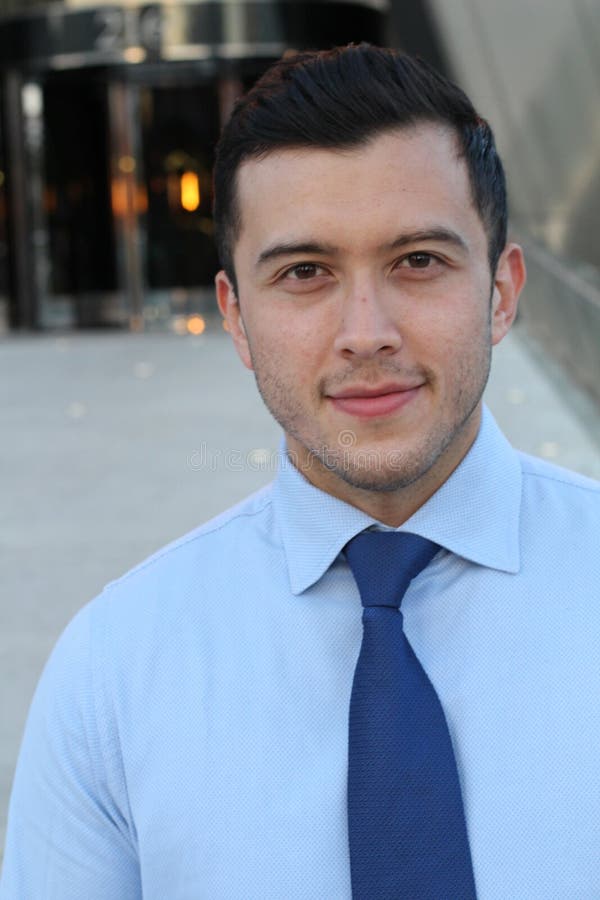 Classically Good Looking Male in Office Space Stock Image - Image of ...