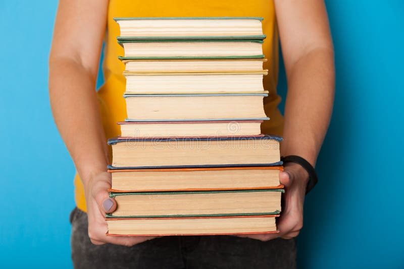 Classics Collection, Book Stack, Pile. Bookshelf Education Concept ...