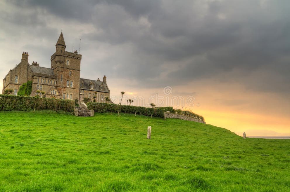 Classiebawn Castle stock image. Image of landscape, famous - 19501337