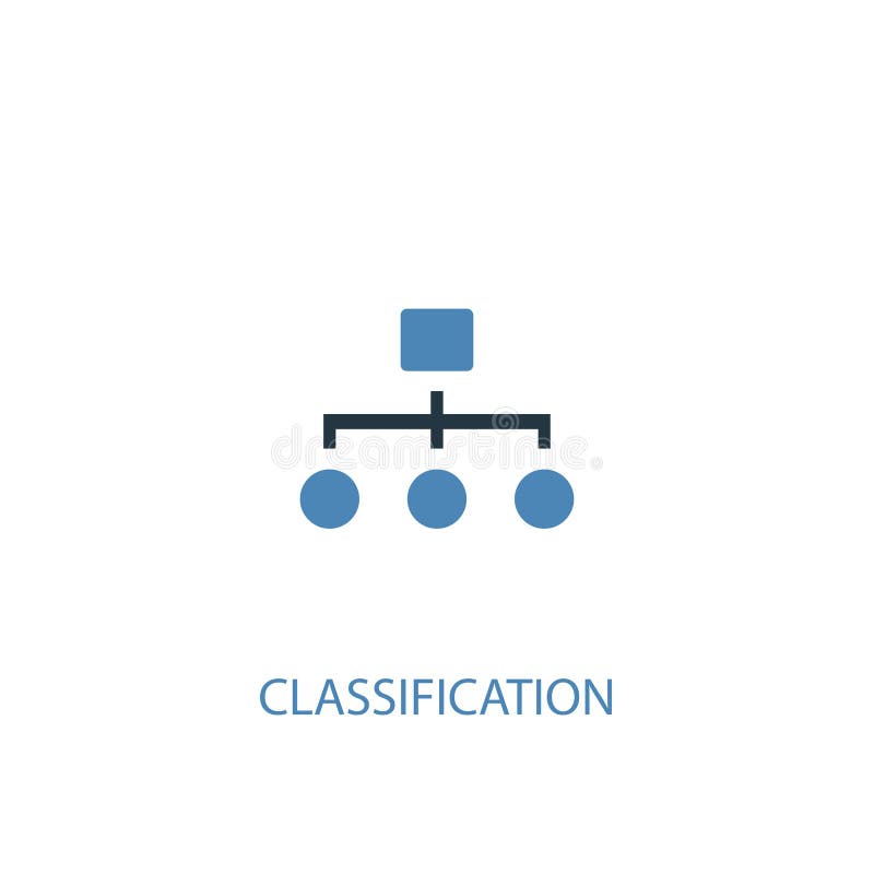Classification Concept 2 Colored Icon Stock Vector - Illustration of ...