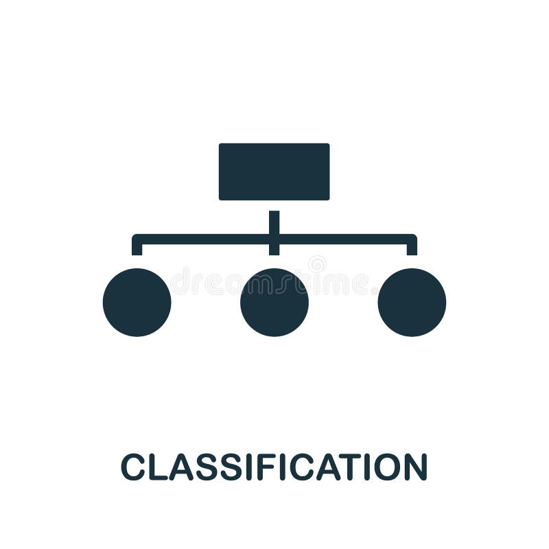 Classification Icon. Simple Creative Element. Filled Monochrome ...
