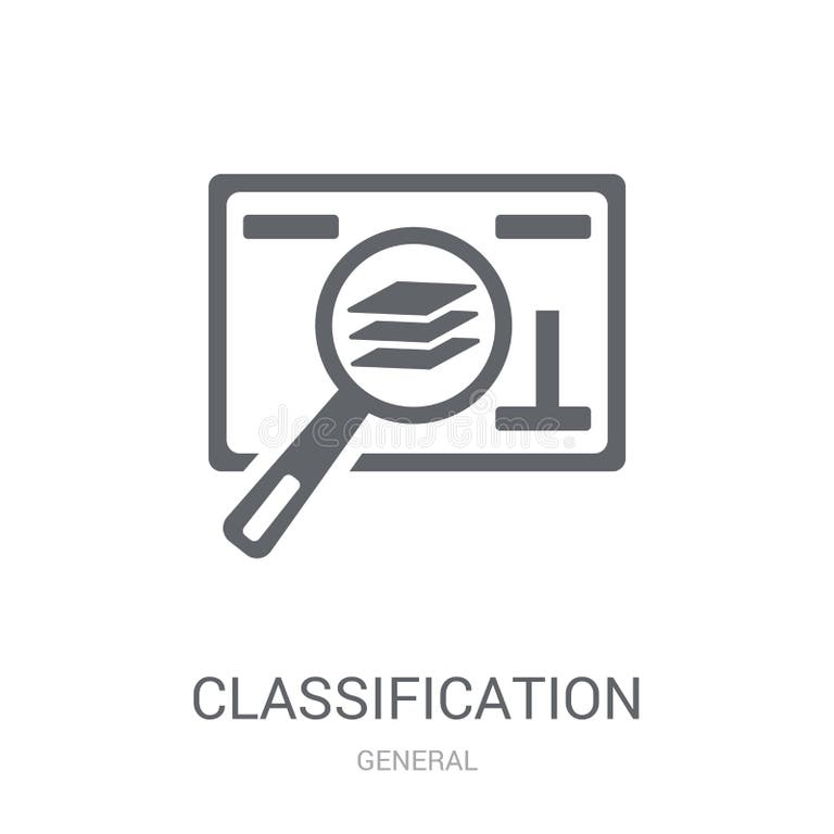Classification Icon. Trendy Classification Logo Concept on White Stock ...