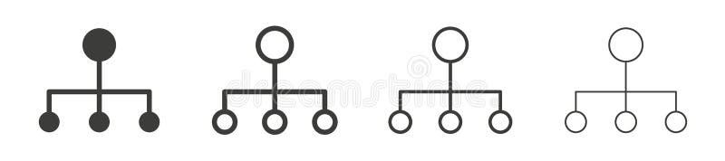 Classification Icon Vector Set on White Background Stock Vector ...