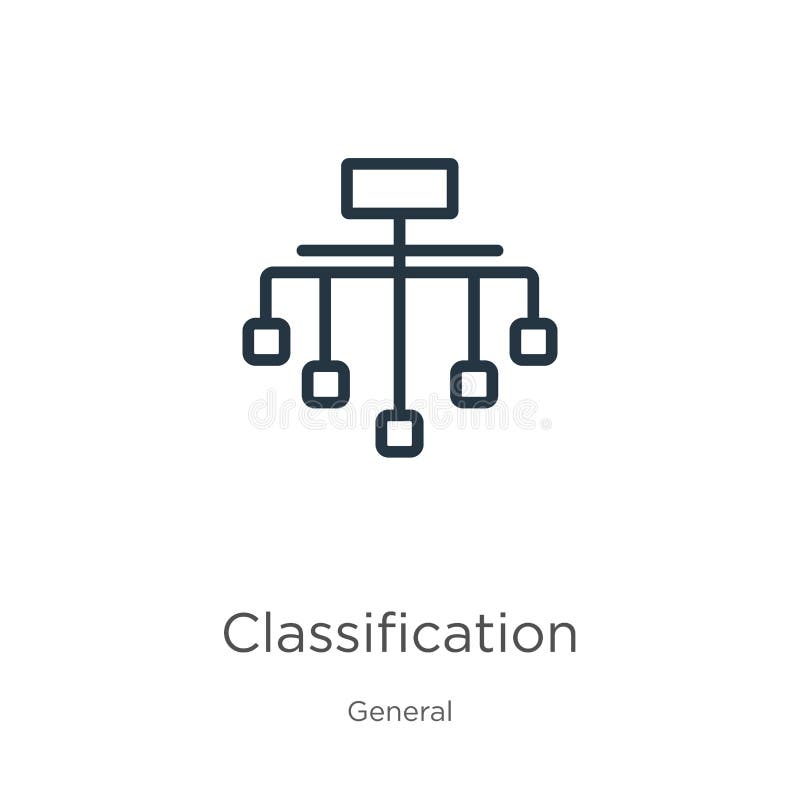 Classification Icon. Trendy Classification Logo Concept on White Stock ...