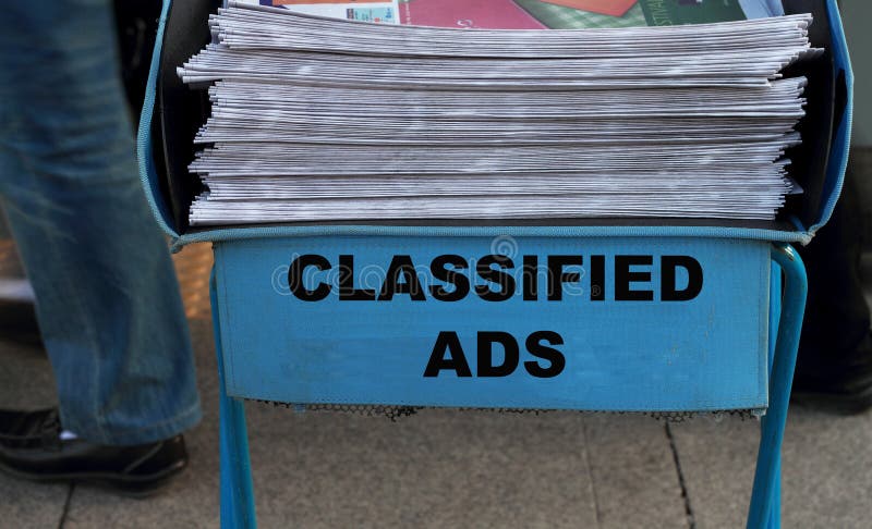 Classified ads stock photo. Image of stack, headline - 26034990