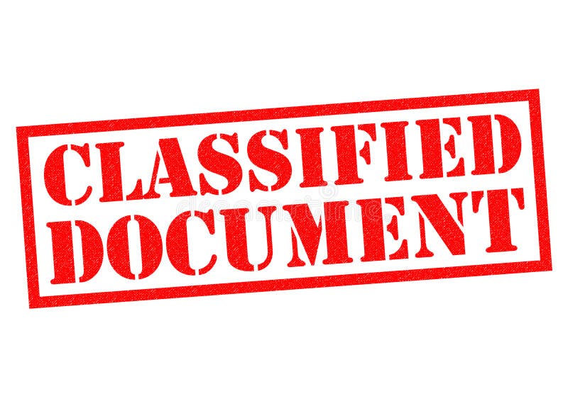 CLASSIFIED DOCUMENT stock illustration. Illustration of background ...