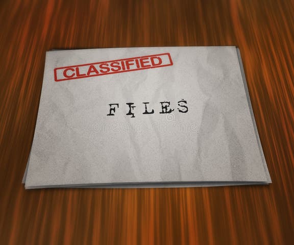 Classified Files on the Table Stock Image - Image of papers, finance ...