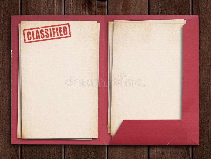 Top secret folder. stock photo. Image of table, reminder - 47623130