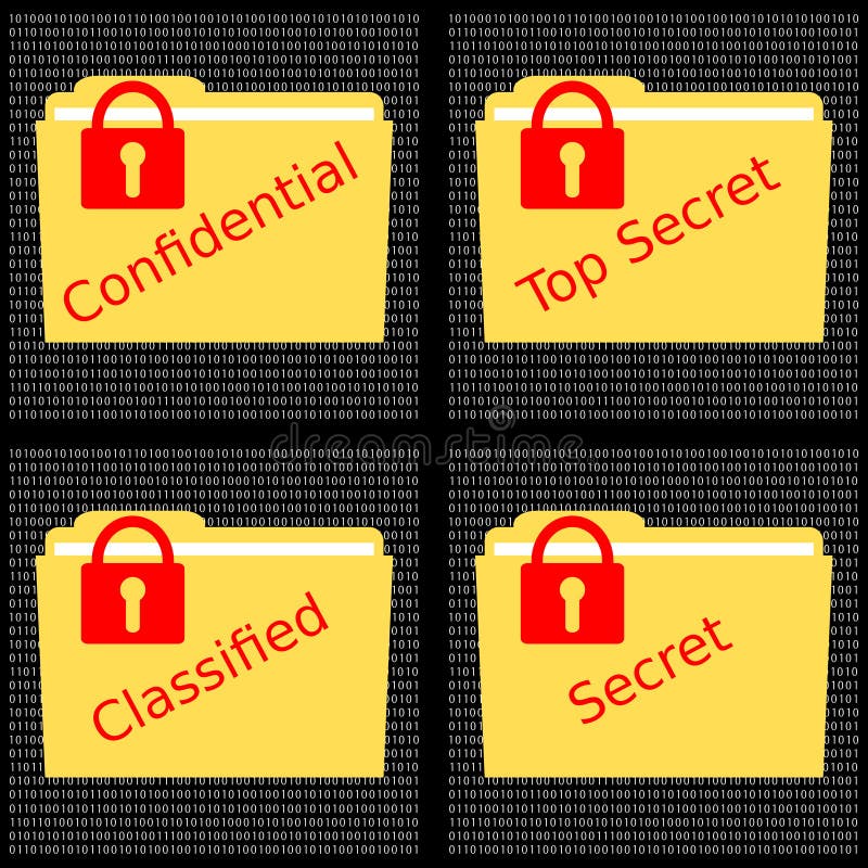 Classified Icons stock illustration. Illustration of lock - 39907847