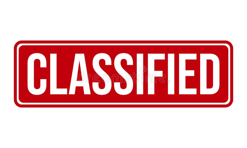 Classified Rubber Grunge Stamp Seal Vector Illustration Stock Vector ...