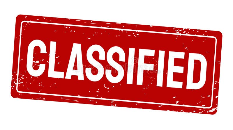 Classified rubber stamp stock vector. Illustration of rubber - 235629155