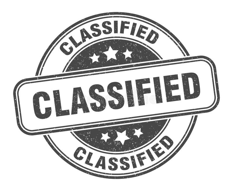 Classified stamp stock vector. Illustration of template - 124938799