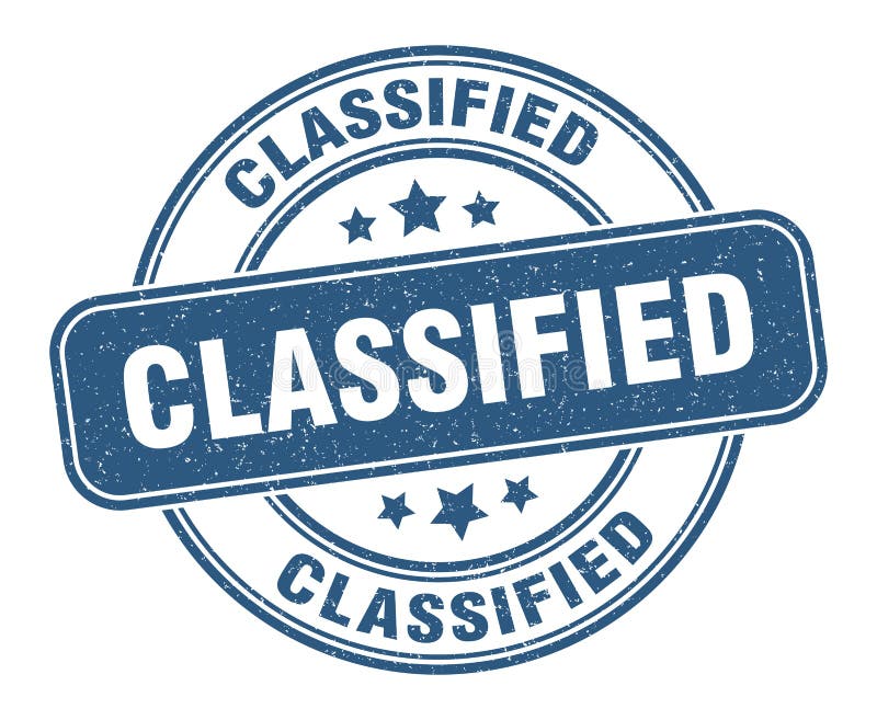 Classified stamp stock vector. Illustration of template - 124938799