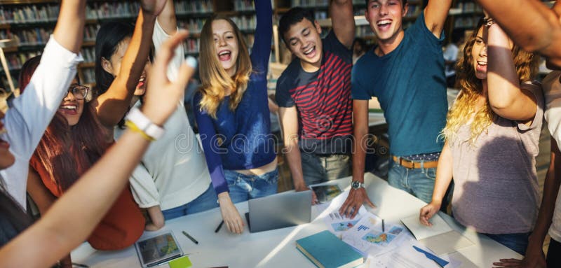 Classmate Celebrate Team Group Community Concept Stock Image - Image of ...