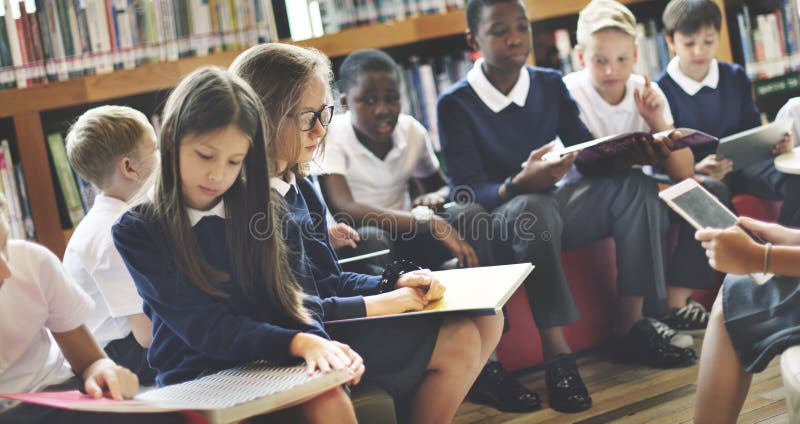 School Children Cheerful Variation Concept Stock Photo - Image of ...