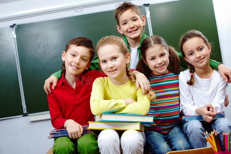 Studying at school stock image. Image of friendly, cute - 23453819
