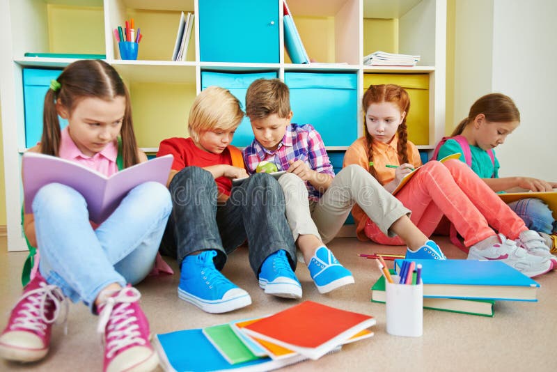 Drawing classmates stock photo. Image of group, person - 29515912