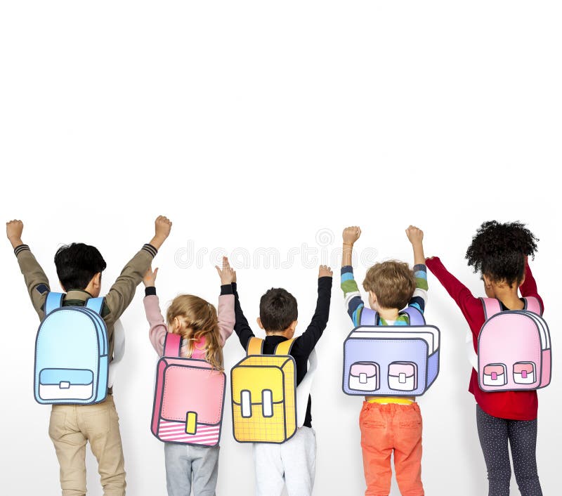 Classmates Friends Bag School Education Stock Photo - Image of buddies ...