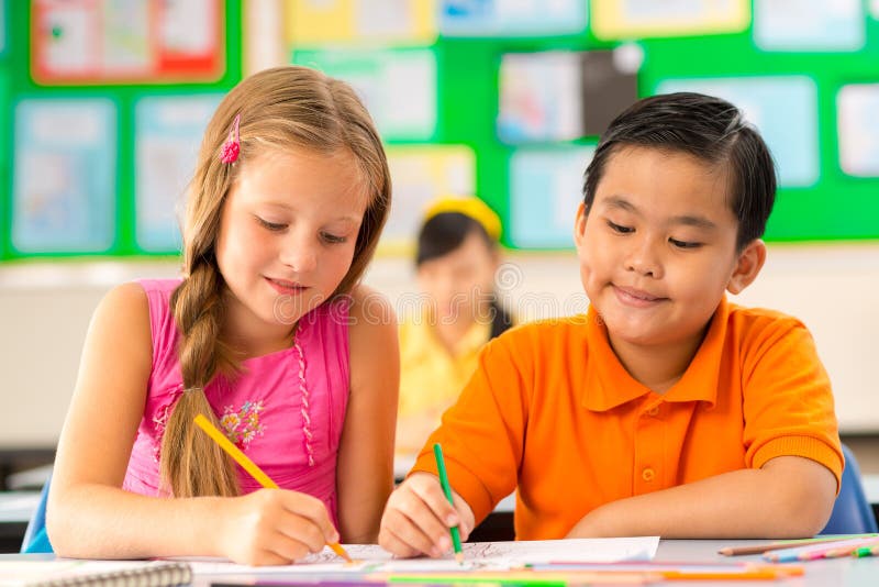 Classmates stock photo. Image of lesson, female, classroom - 43506478