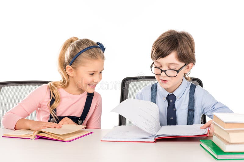 Classmates Studying Together Stock Image - Image of educational, girl ...