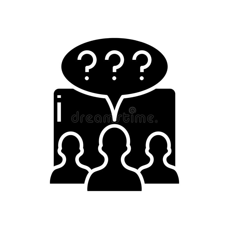 Classmates Black Icon, Concept Illustration, Vector Flat Symbol, Glyph ...