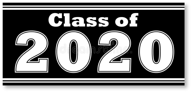 Graduating Class of 2020 Vector Illustration Stock Vector ...