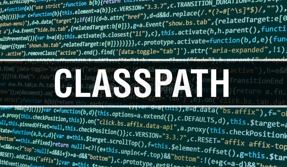 Classpath Concept with Random Parts of Program Code. Classpath with Programming Code Abstract ...