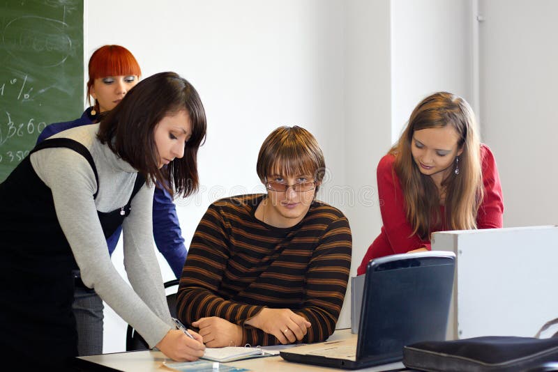 Classroom situation stock image. Image of building, schoolhouse - 28060827